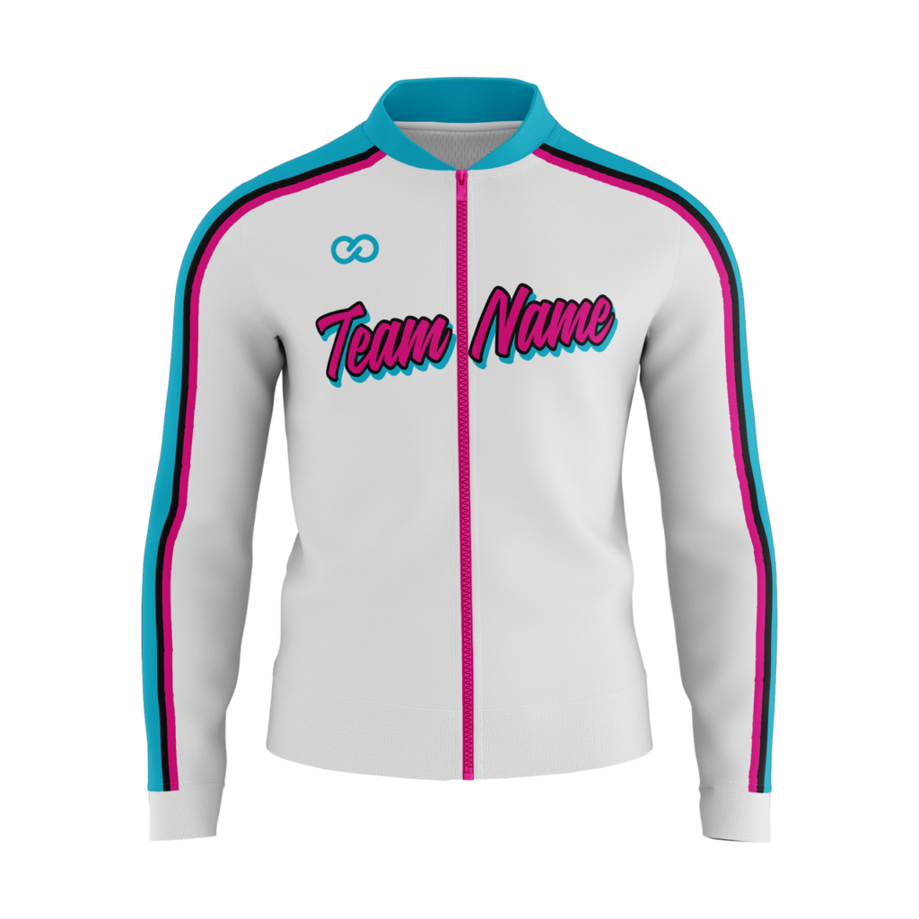 Miami Vice Warmup Jacket - White | Custom Tune Squad Apparel | Wooter ...