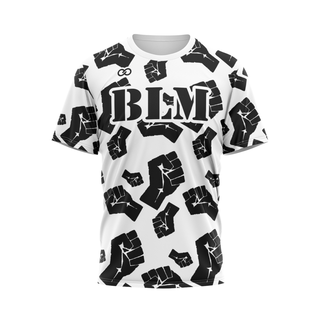 BLM with Fists - White Tee | Black Lives Matter Shirts | Wooter Apparel